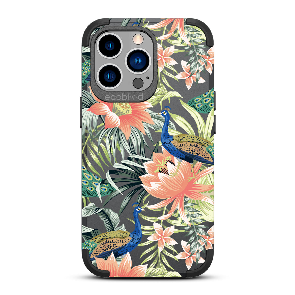 iPhone 13 Pro Case - Compostable & Rugged - Peacock Palace – EcoBlvd