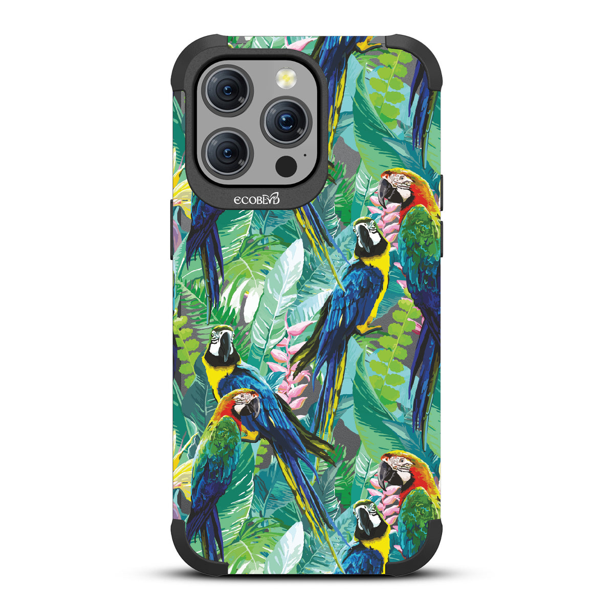 iPhone 15 Pro Max Case - MagSafe & Rugged - Macaw Medley – EcoBlvd