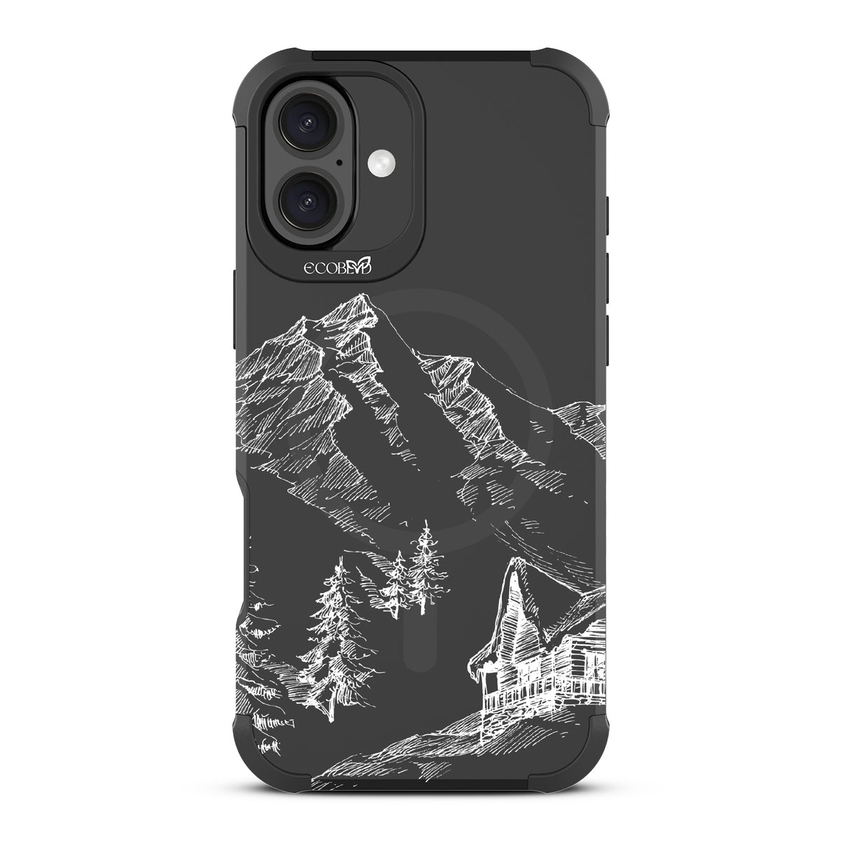 iPhone 16 Plus Case - Sustainable & Rugged - Cabin Retreat – EcoBlvd
