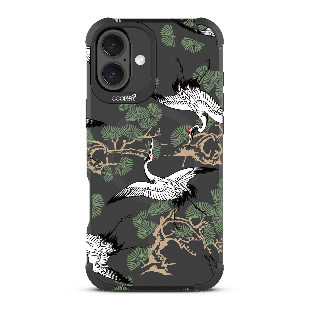 iPhone 16 Plus Case - Compostable & Rugged - Graceful Crane – EcoBlvd