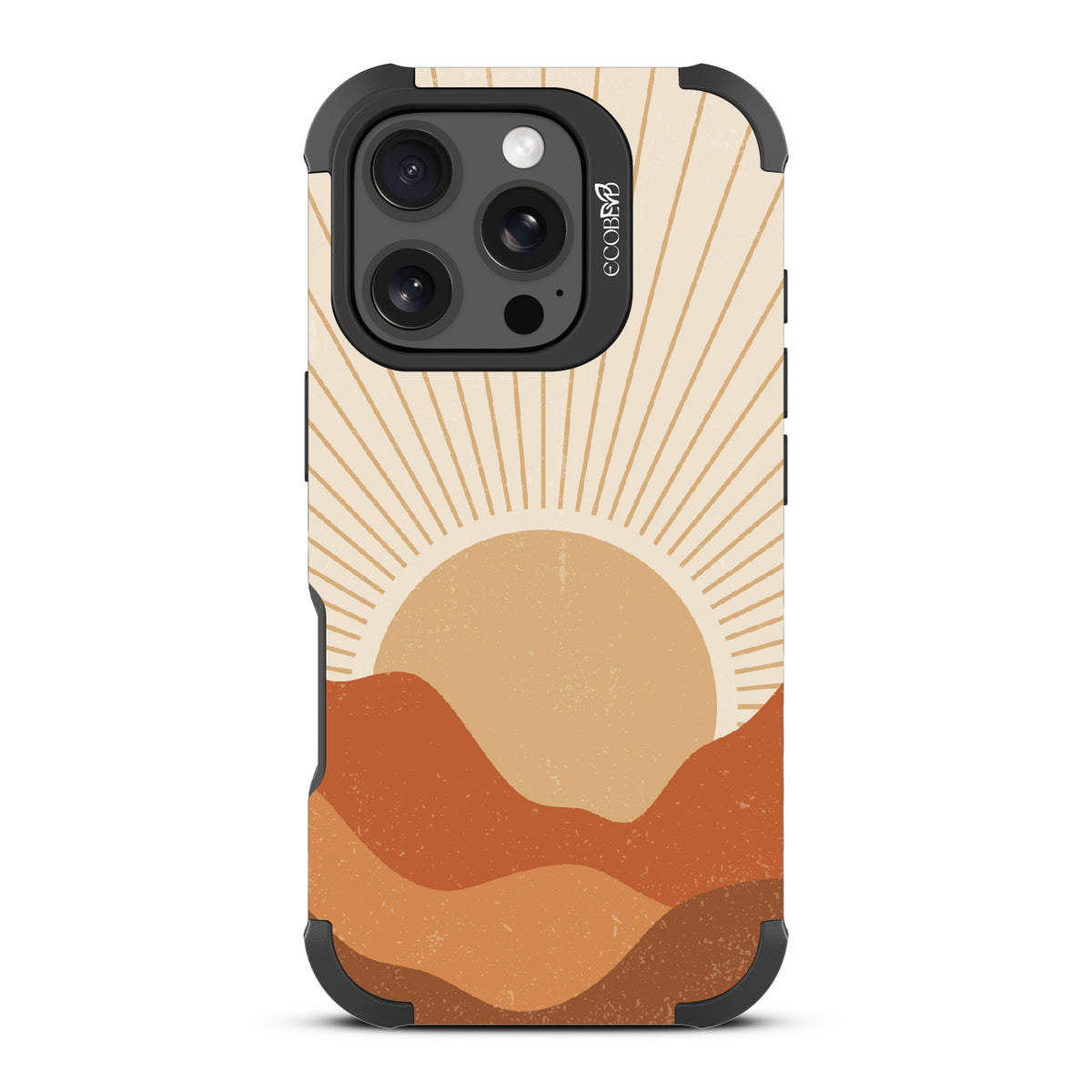 Rustic Sunrise - Sustainable Rugged iPhone 16 Pro Case – EcoBlvd