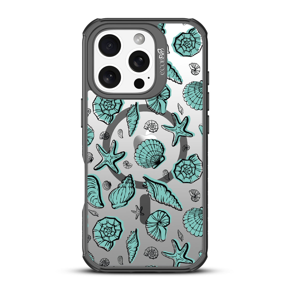 iPhone 16 Pro Case - Clear - Seashells Seashore – EcoBlvd