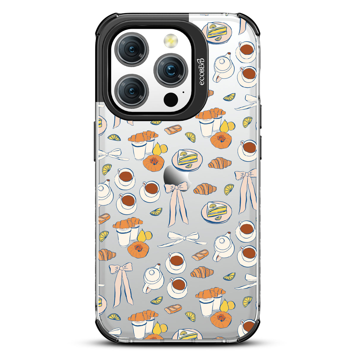 Tea Time - Compostable Clear iPhone 15 Pro Case – EcoBlvd