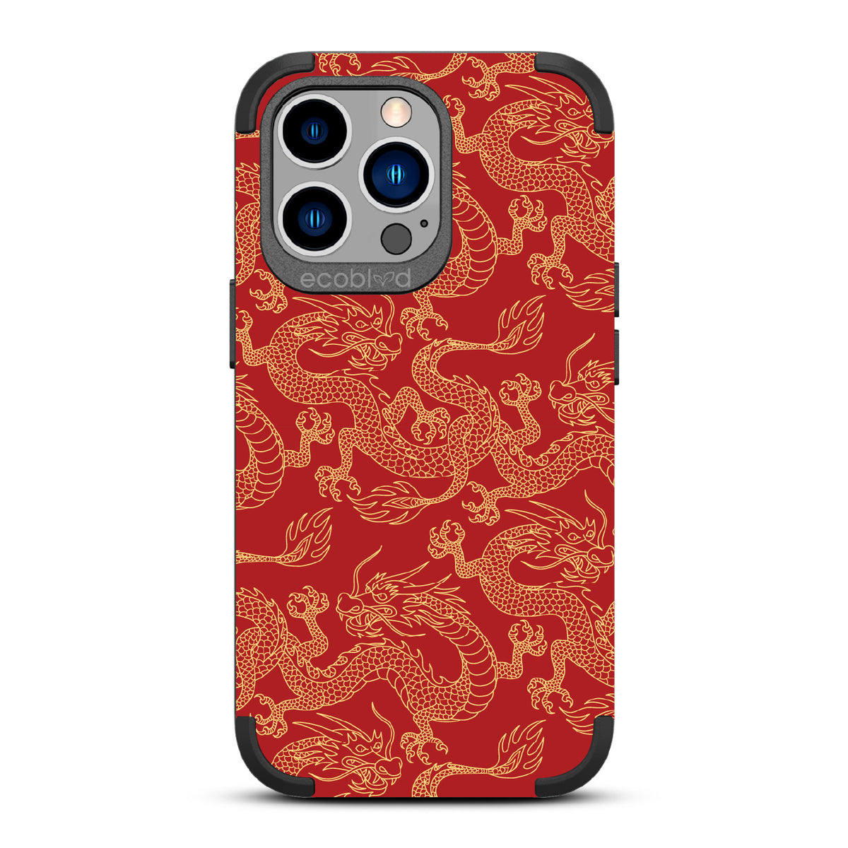 iPhone 12 & 13 Pro Max Case - Rugged - Golden Dragon – EcoBlvd