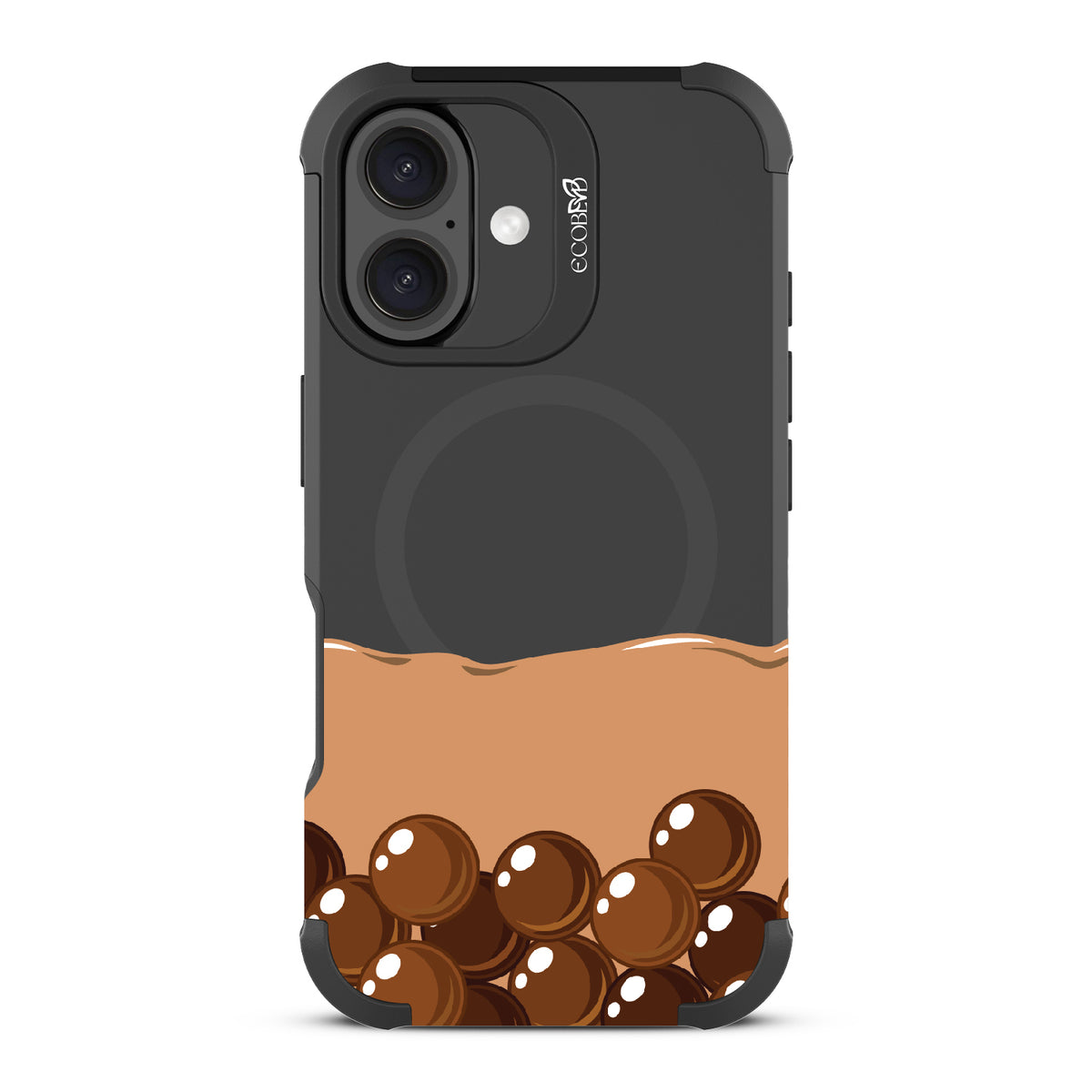 iPhone 16 Case - Sustainable & Rugged - Brown Sugar Boba – EcoBlvd