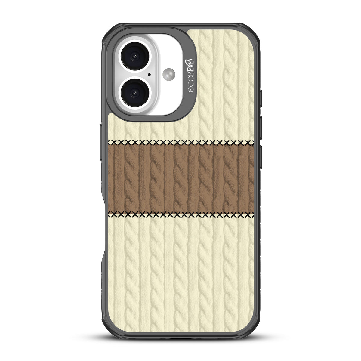 iPhone 16 Case - Sustainable & Clear - Cable Knit – EcoBlvd